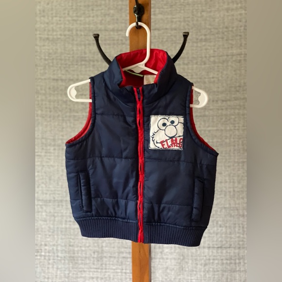 Sesame Street | Jackets & Coats | Sesame Street Boys Puffer Vest Elmo ...